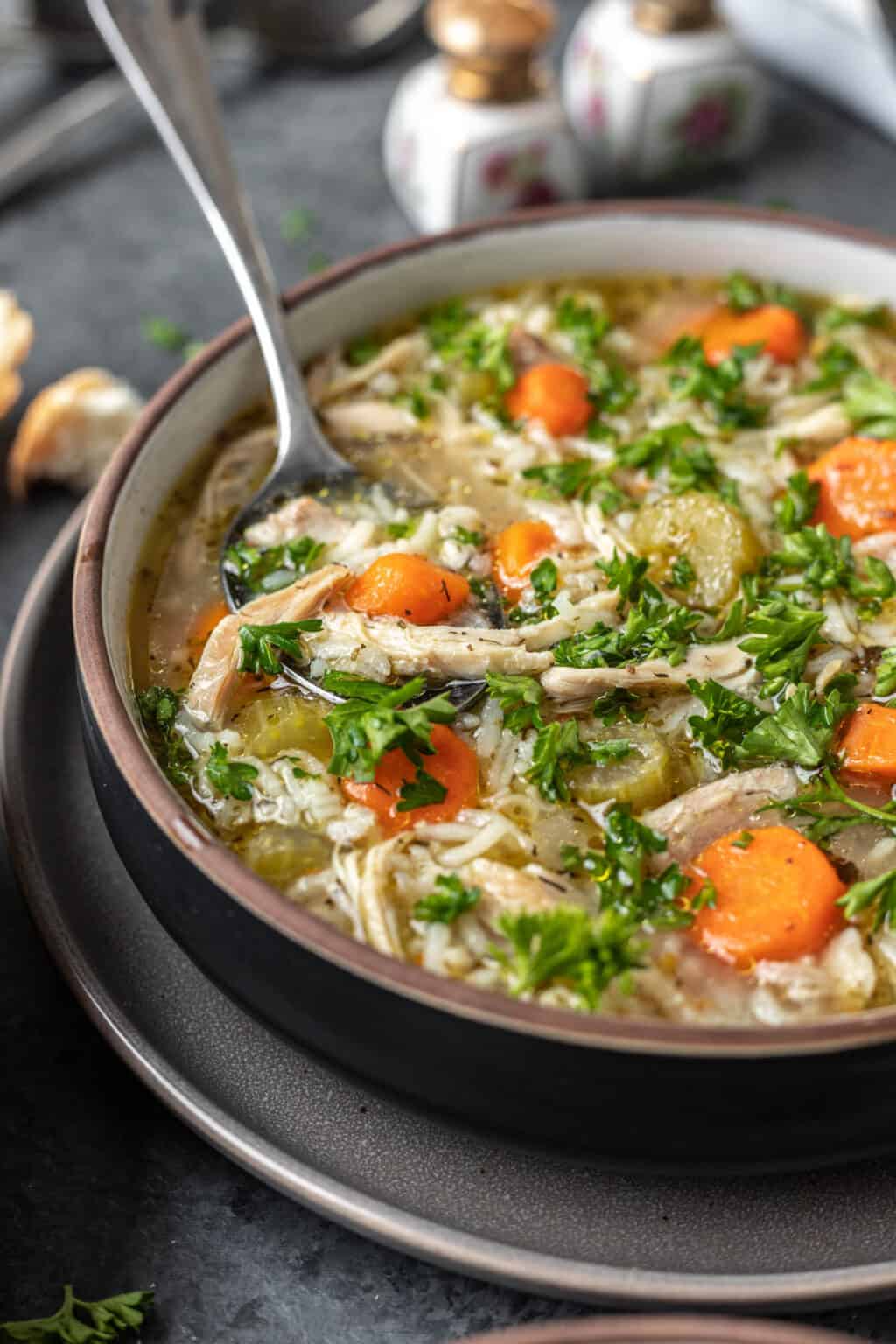 Instant Pot Chicken Rice Soup - Your Home, Made Healthy