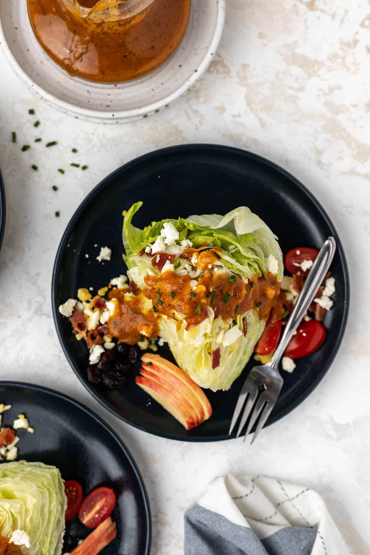 Fall Cobb Wedge Salad with Pumpkin Vinaigrette - Your Home, Made Healthy