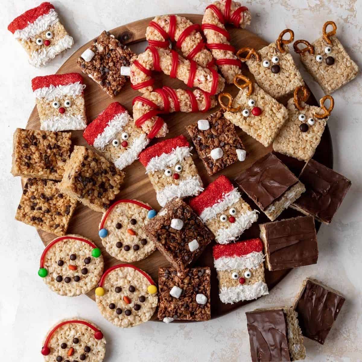 Holiday Rice Krispie Treats Dessert Board Your Home Made Healthy