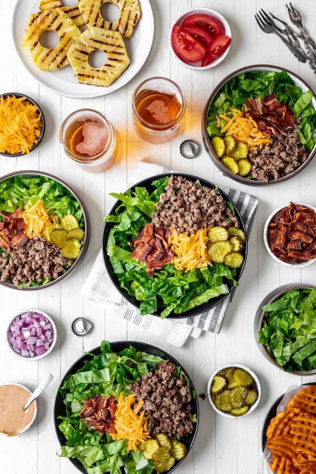 Loaded Burger Bowls - Your Home, Made Healthy