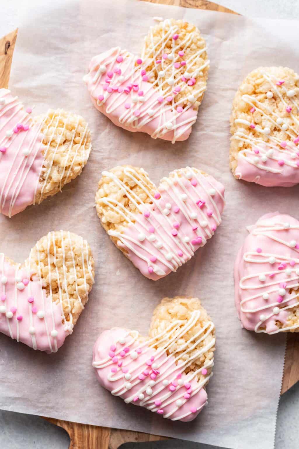 Heart Shaped Rice Krispie Treats - Your Home, Made Healthy
