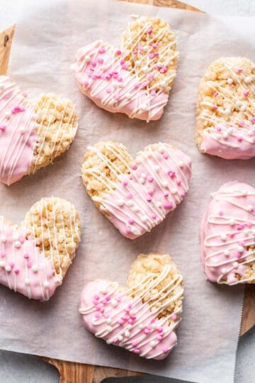 Heart Shaped Rice Krispie Treats - Your Home, Made Healthy