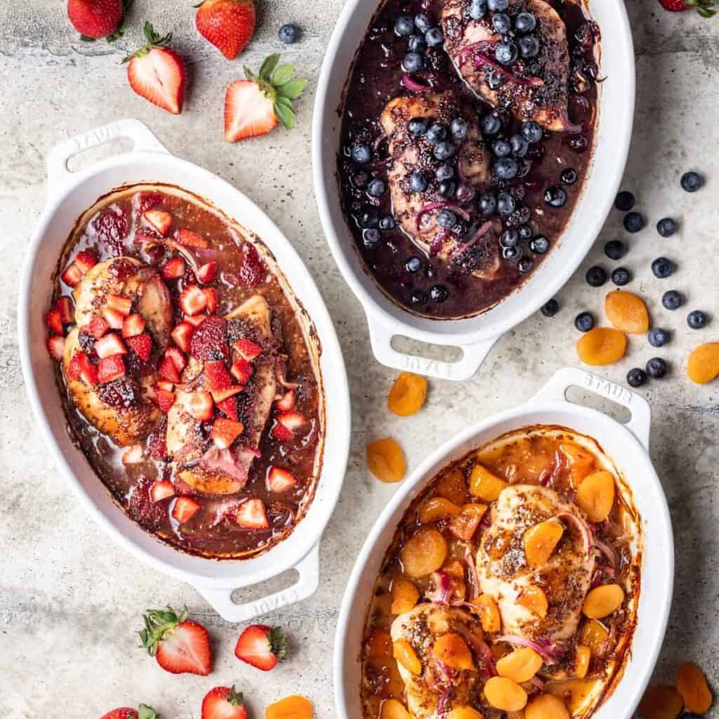 Baked Jelly Chicken (3 Flavors!) - Your Home, Made Healthy