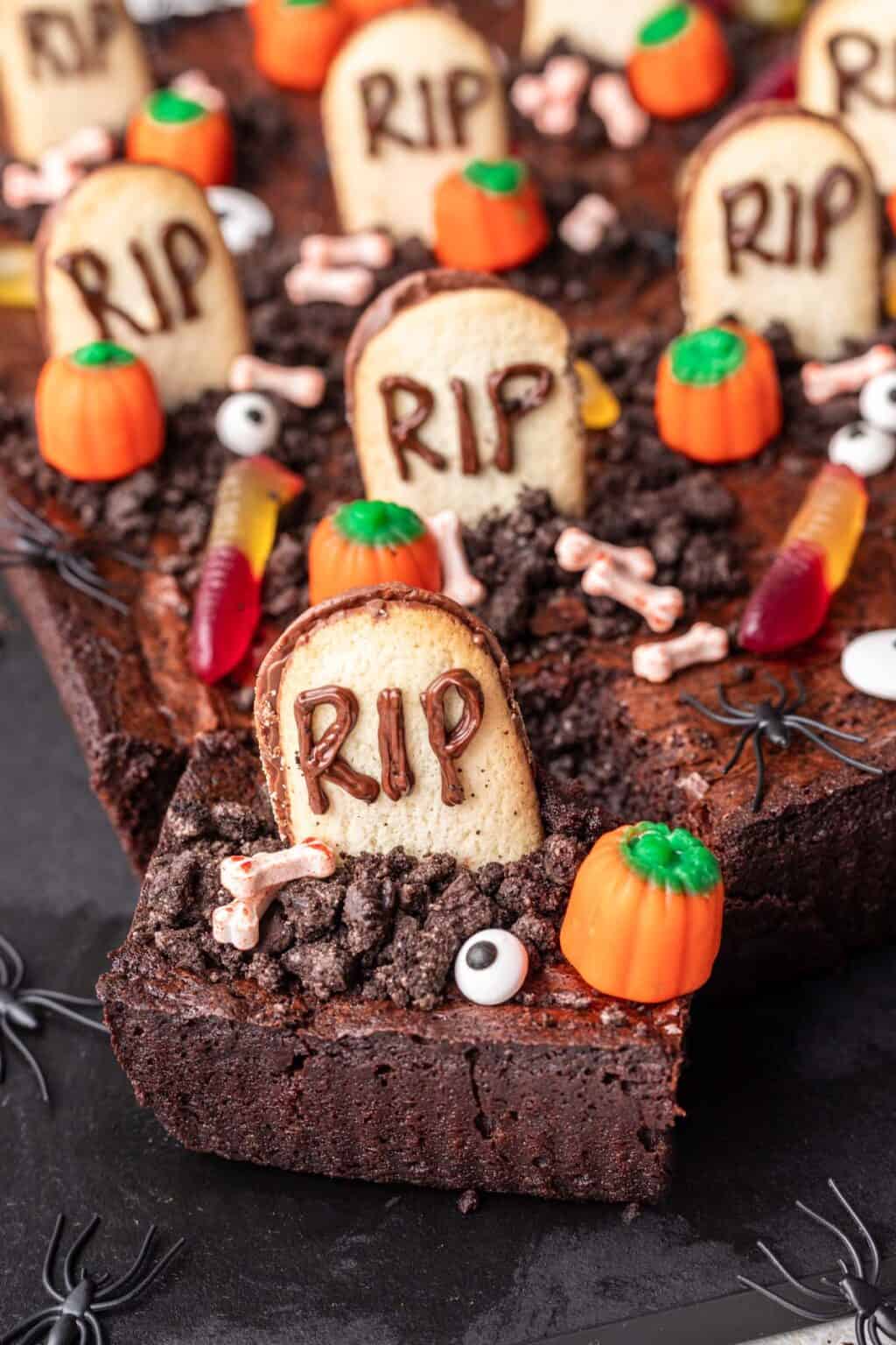 Spooky Graveyard Brownies - Your Home, Made Healthy