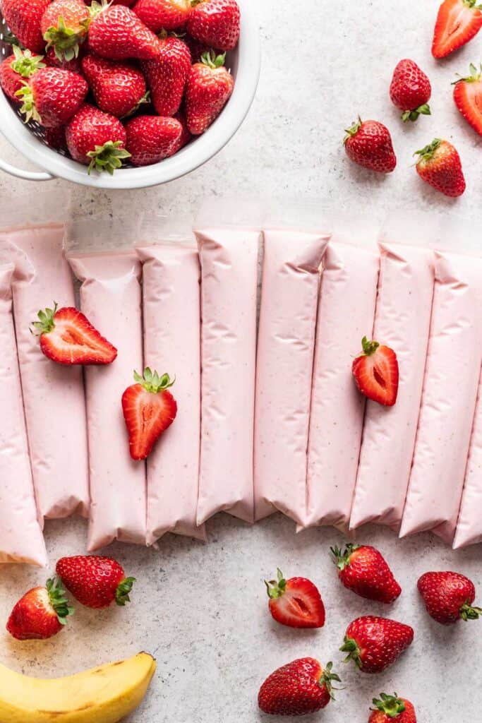 Homemade Strawberry Banana Gogurts - Your Home, Made Healthy