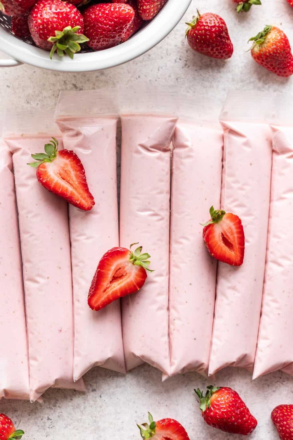 Homemade Strawberry Banana Gogurts - Your Home, Made Healthy